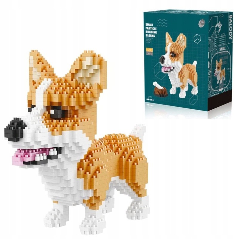 Klocki Konstrukcyjne Rasy Psow PSY CORGI 1380 elementow